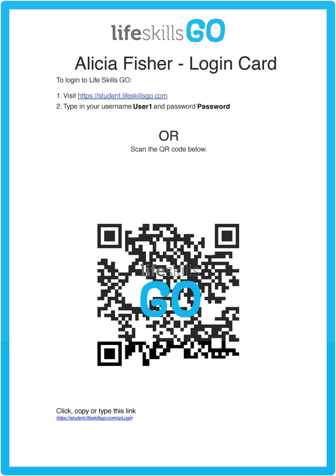 Where can I print my students’ login information?